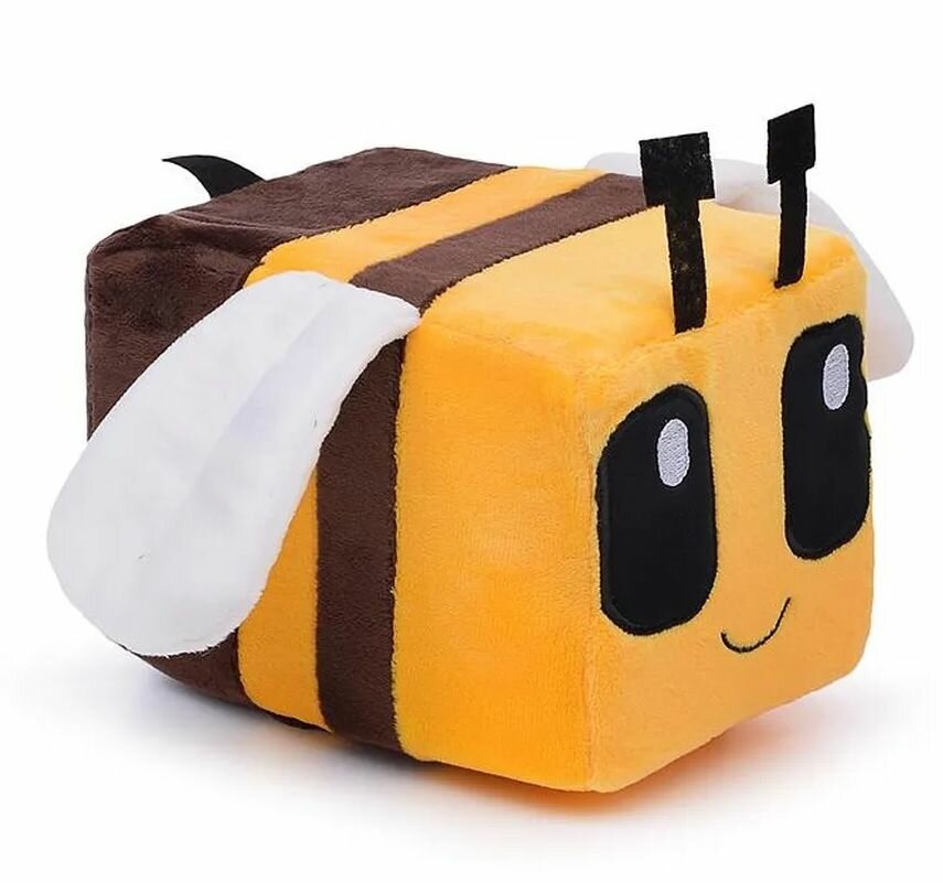 Мягкая Подарочная игрушка "Пчёлка Пиксель" Майнкрафт 20 см