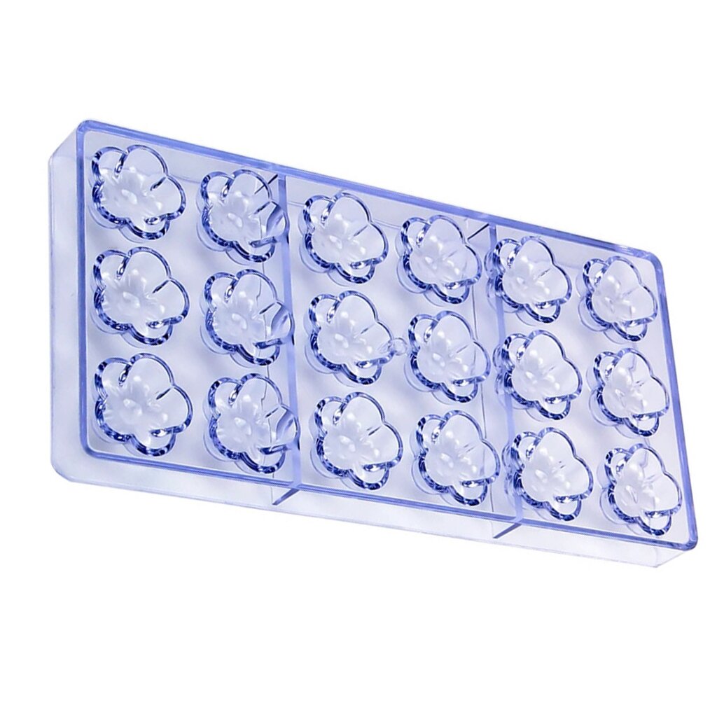 Пищевые формы для шоколада на 18 слотов в форме цветов для выпечки