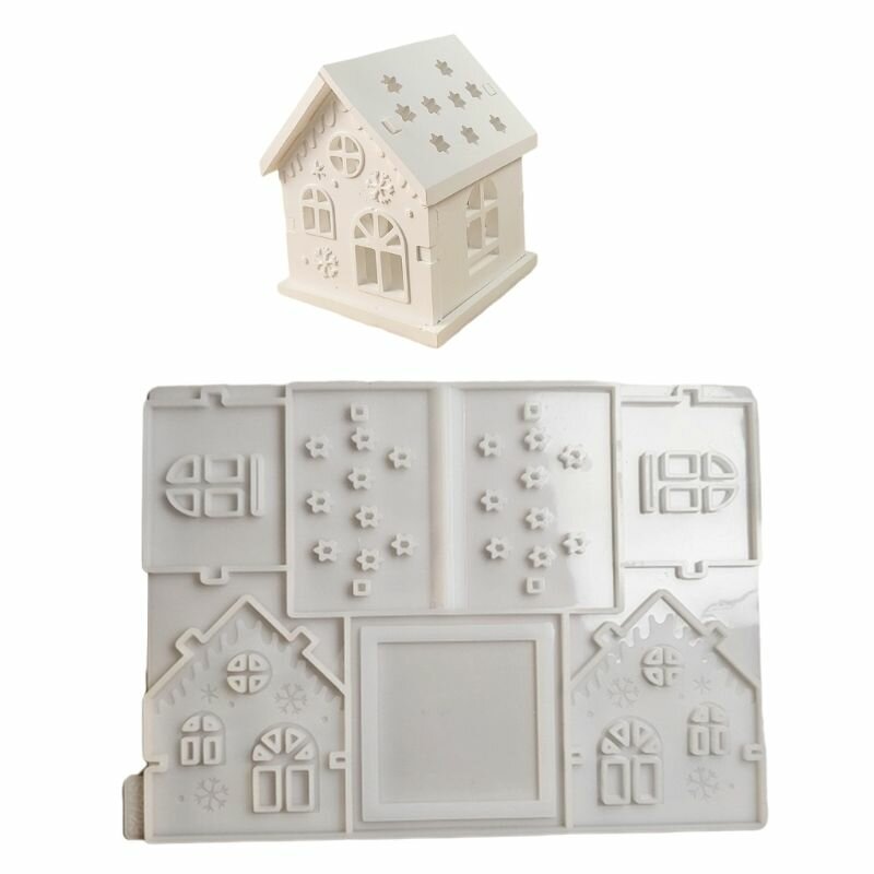 Форма для мозаики рождественского домика