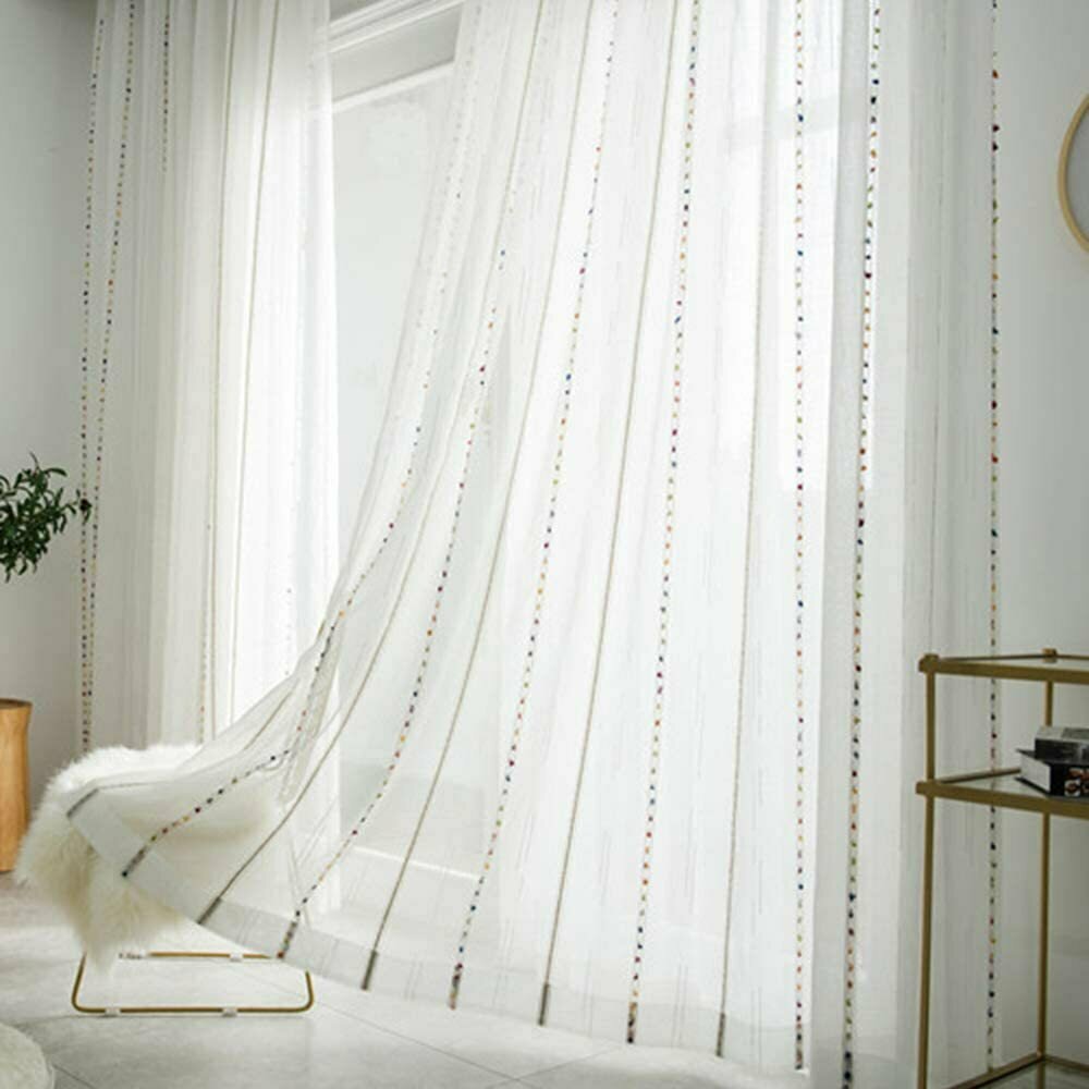 Тюль, завязанный кружевом, 100 х 200 см, белыйТюль, завязанный кружевом