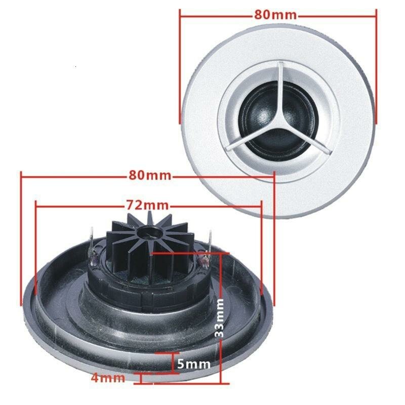 Сilk купольный твитер 1200-20000 Гц 20 Вт 4-6-8 Ом, Серебро B27