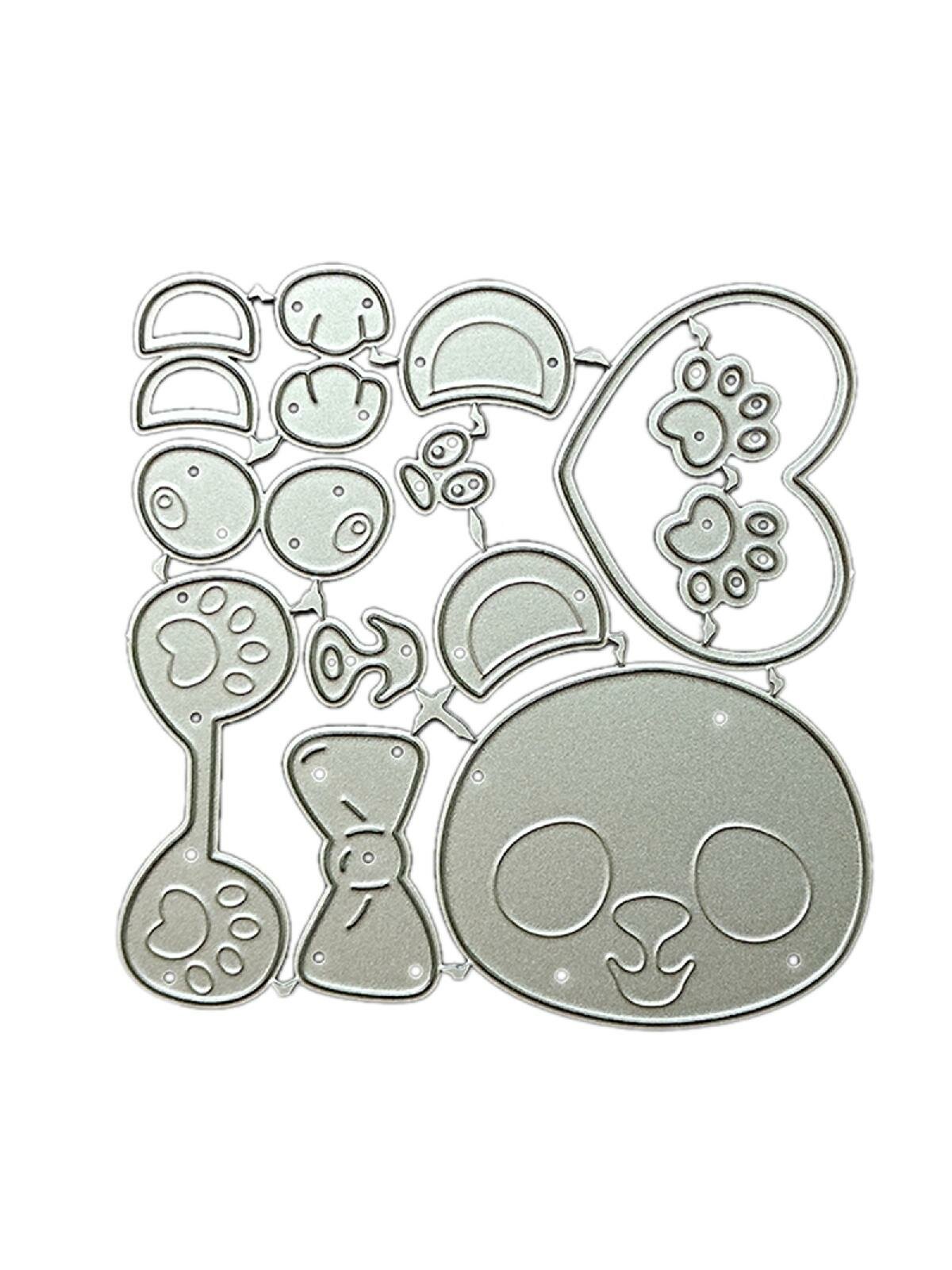 Милый Медведь Металлические Режущие Штампы Трафарет Для Скрапбукинга Высечки Карты Тиснение DIY Фотоальбом Шаблон Формы Украшения Ремесло