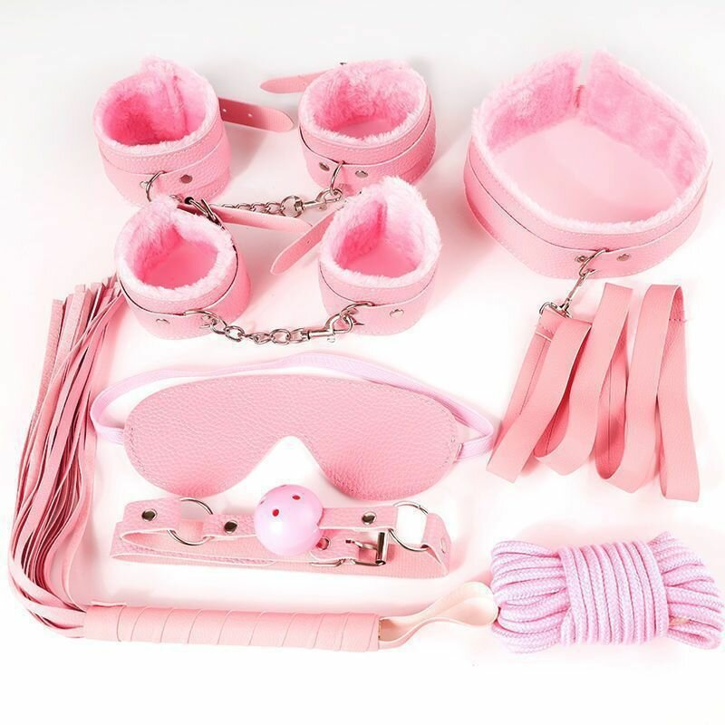 Набор SM-приспособлений для бондажа, взрослые секс-игрушки, полный набор, наручники, кляп, кнут, альтернативные игрушки