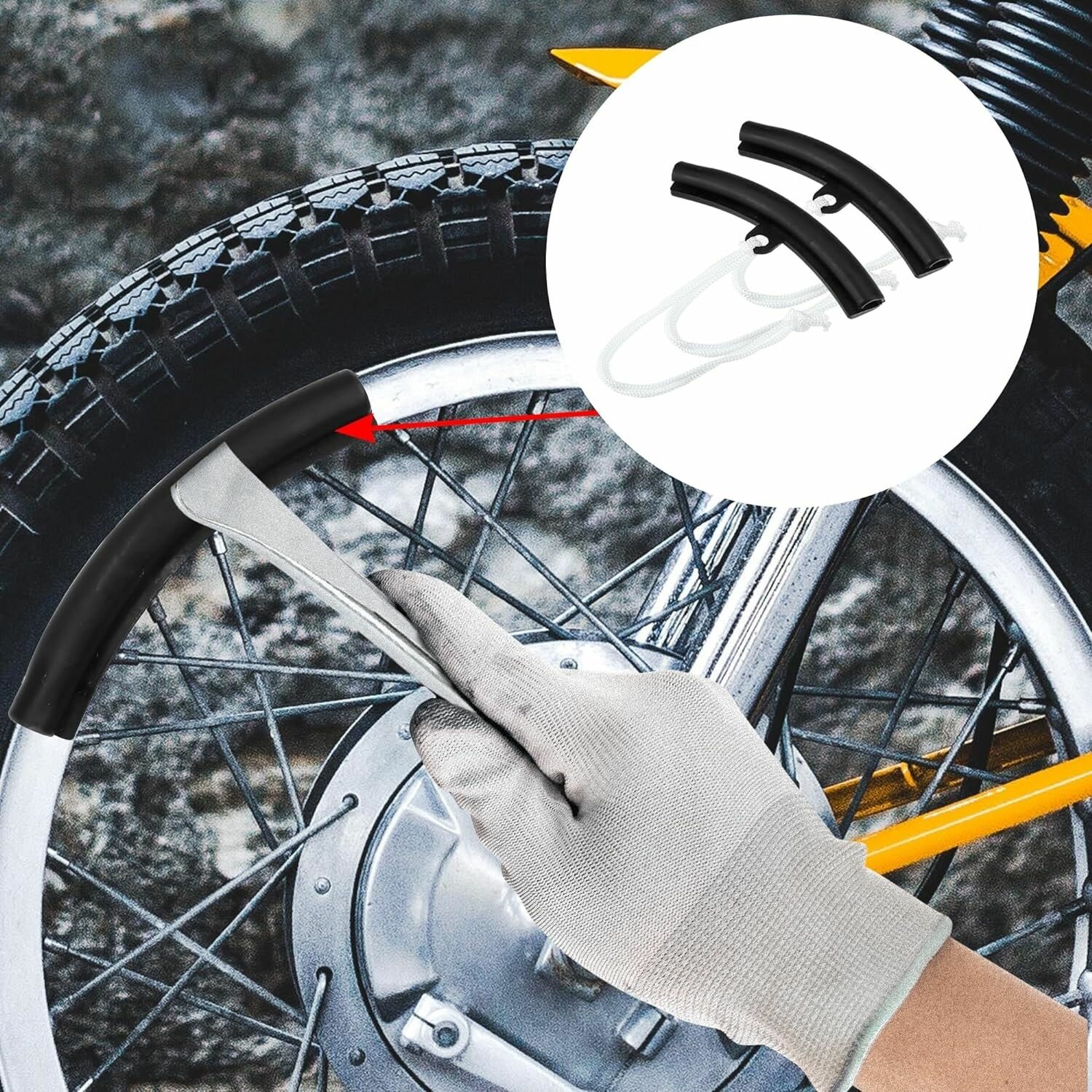 Накладка защитная для кромки обода колеса