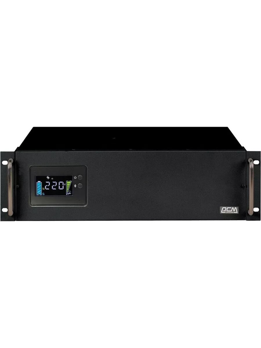 ИБП Powercom "King Pro" KIN-3000AP, интерактивный, LCD, чёрный, 3000 ВА/2400Вт