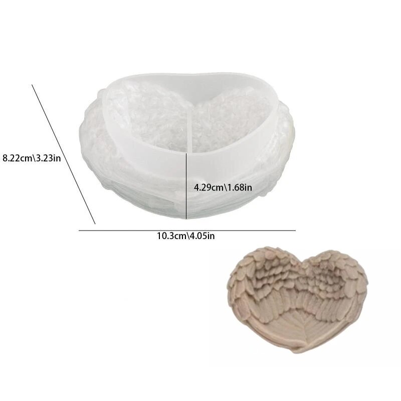 Силиконовая форма для гипса крылья ангела C Silicone Mold