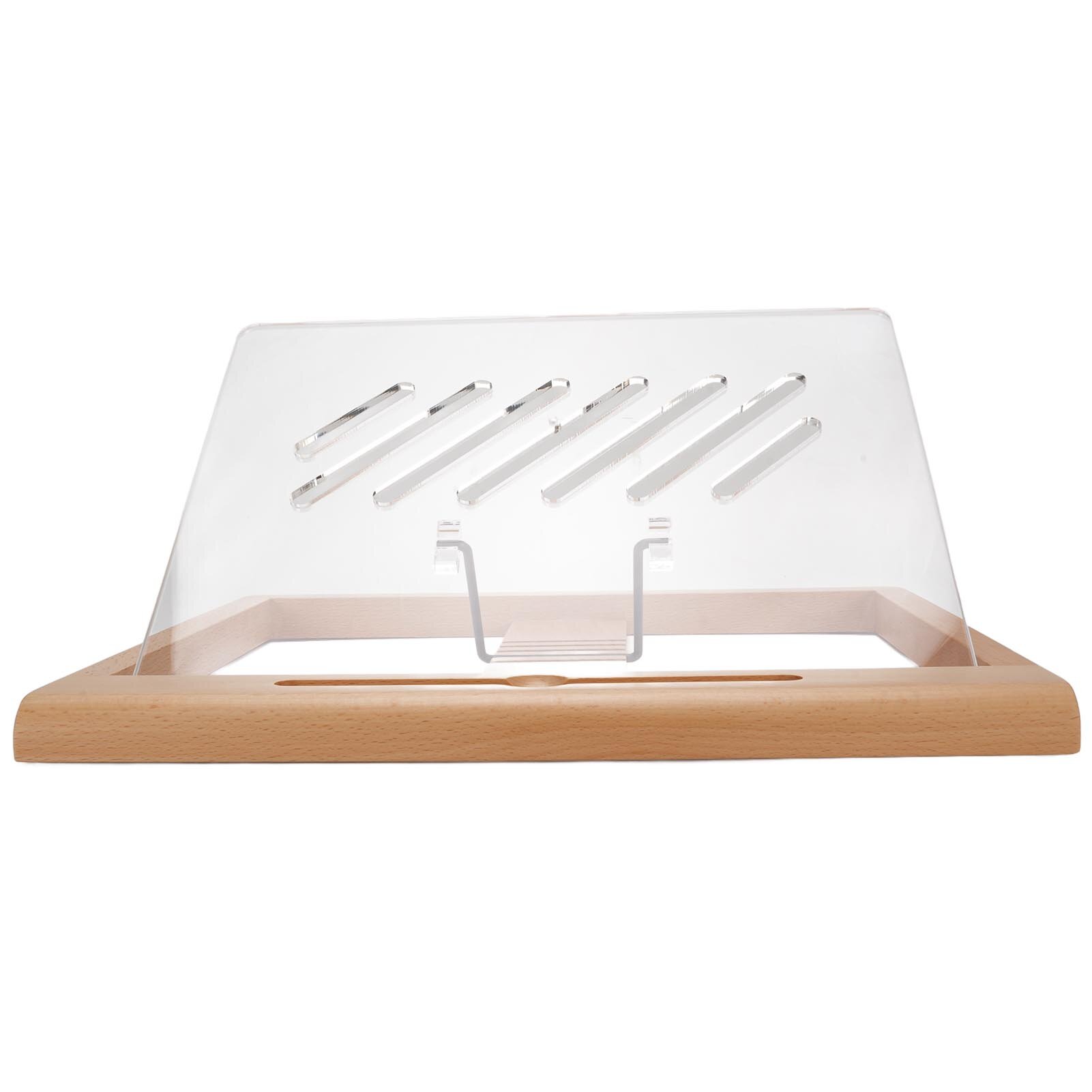 Таблетовая подставка с карандашным слотом 5 Угл. Настройки Деревяной столовой таблетки для рисования для чтения Типинг