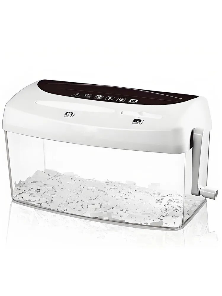 Шредер Персональный Фрагментный, секретность 4, 4 л, белый