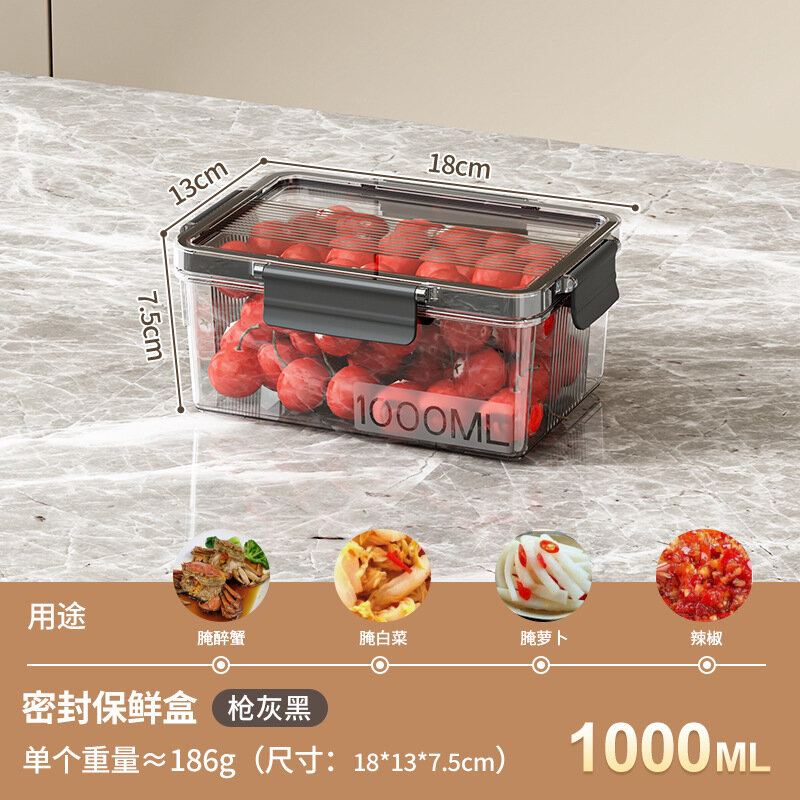 Контейнер для еды Bento, кухонный холодильник, контейнер для фруктов и овощей, пластиковый прозрачный портативный герметичный контейнер для хранения