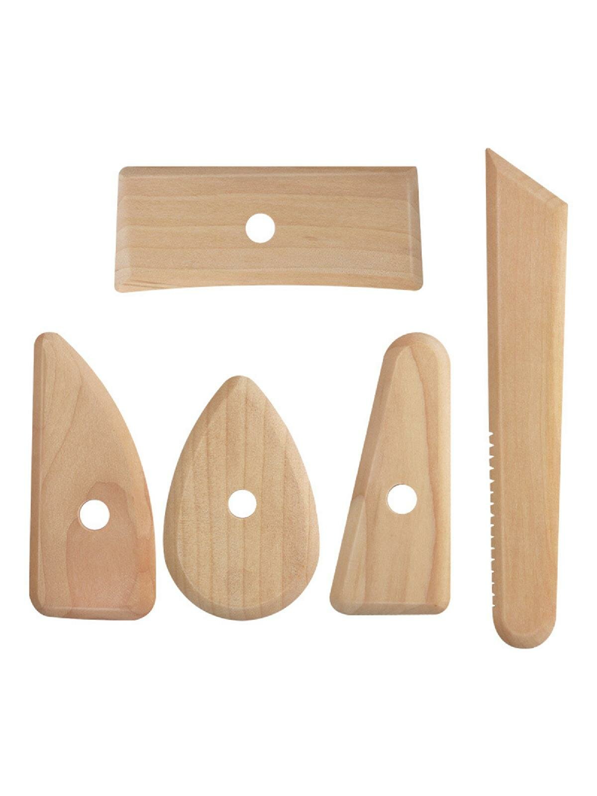 5шт Глиняные формочки для ног Деревянный глиняный инструмент для лепки керамической глины