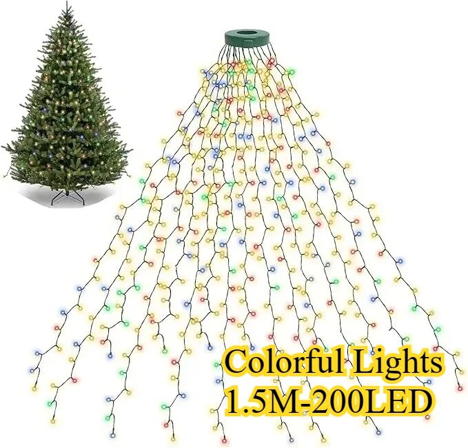 Водопад гирлянда LED Colorful Lights-1.5M