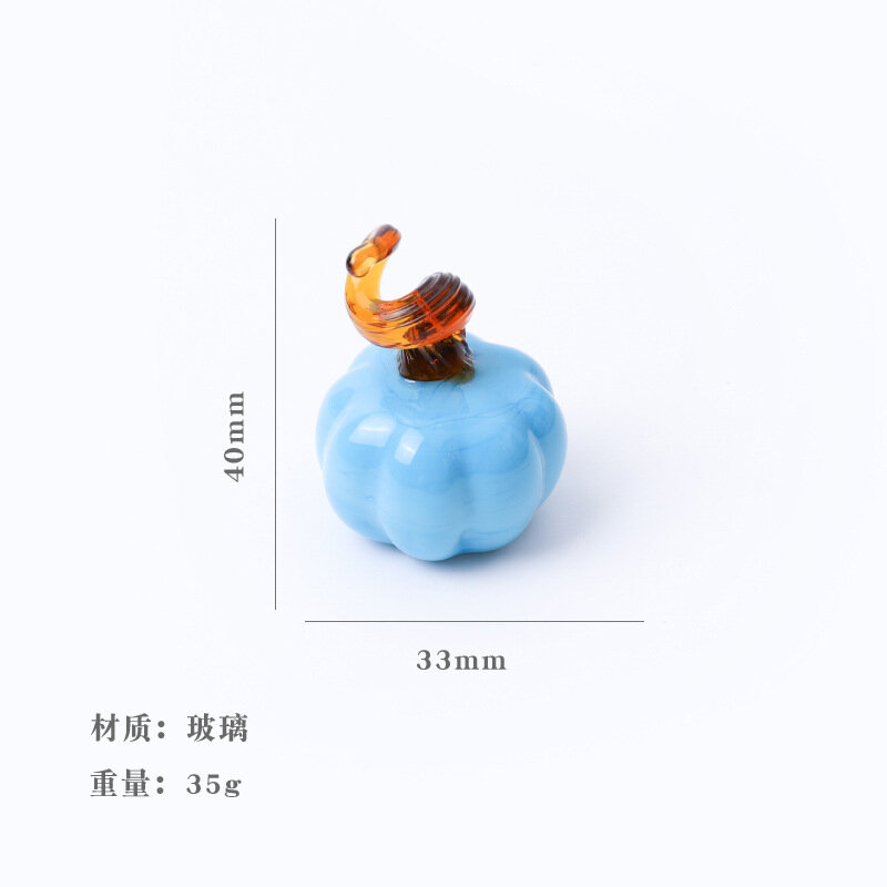 Креативные милые стеклянные украшения в форме тыквы для рабочего стола, маленькие украшения для гостиной, круглые стеклянные украшения для дома