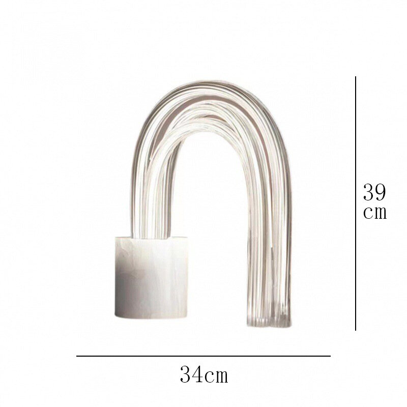 Скандинавская минималистичная постмодернистская световая роскошь мраморная настольная лампа, высококачественная стеклянная дизайнерская лампа для гостиной и спальни