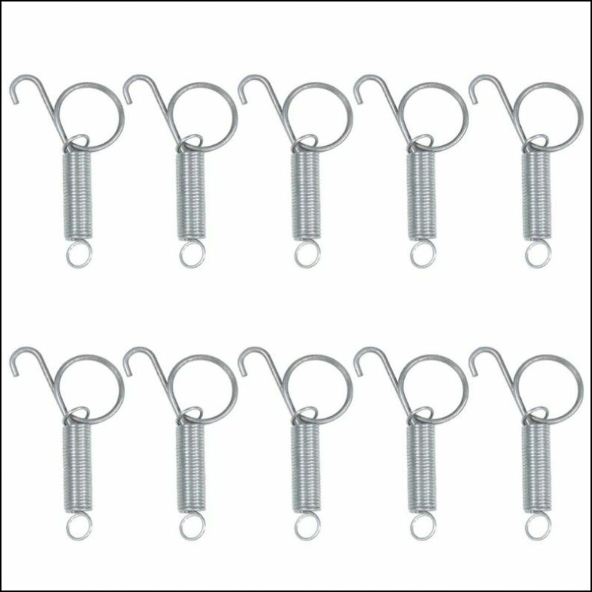 Пружинный крючок 75 мм для клетки кроликов (10шт)