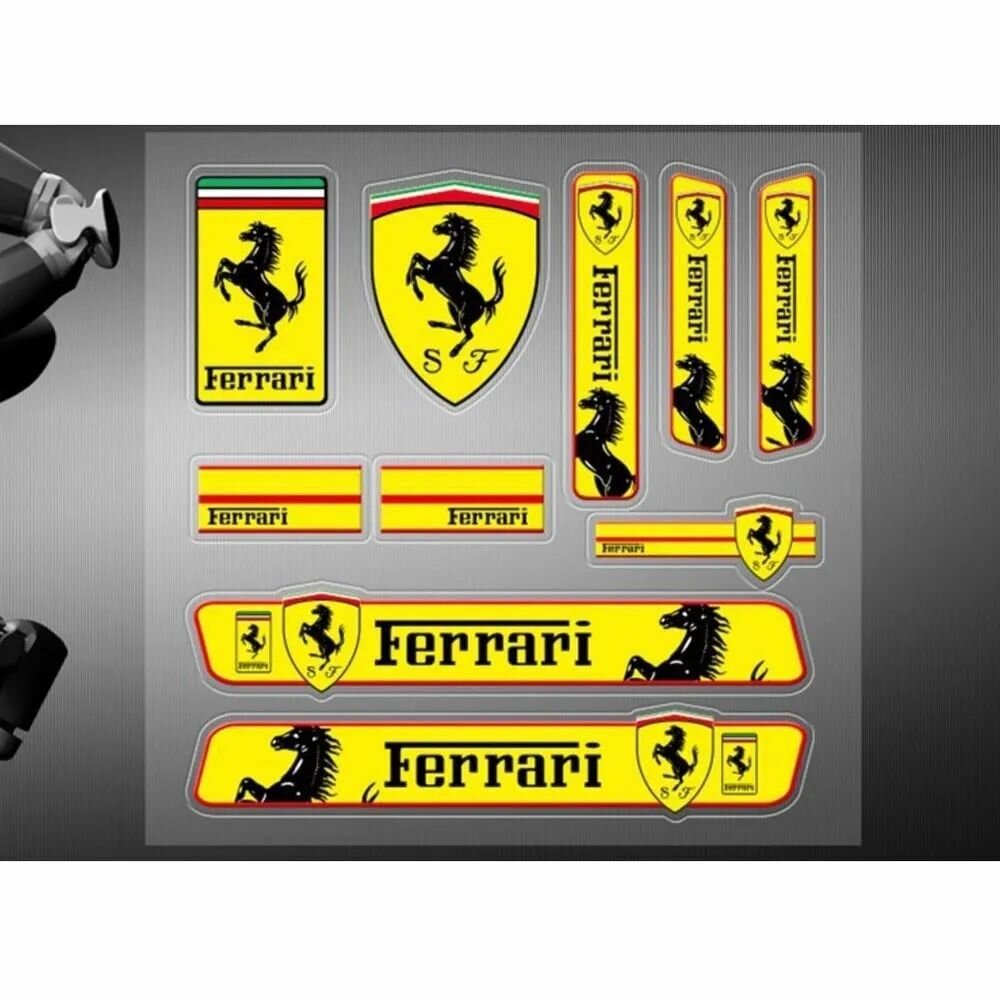 Наклейка для автомобиля Ferrari Laurel Racing, декоративные полосы, логотип, спортивная наклейка