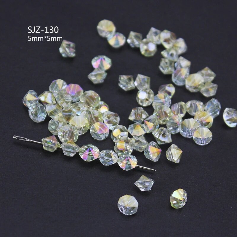 Стеклянные бусины с австрийскими кристаллами 4mm 100pcs, SJZ-130