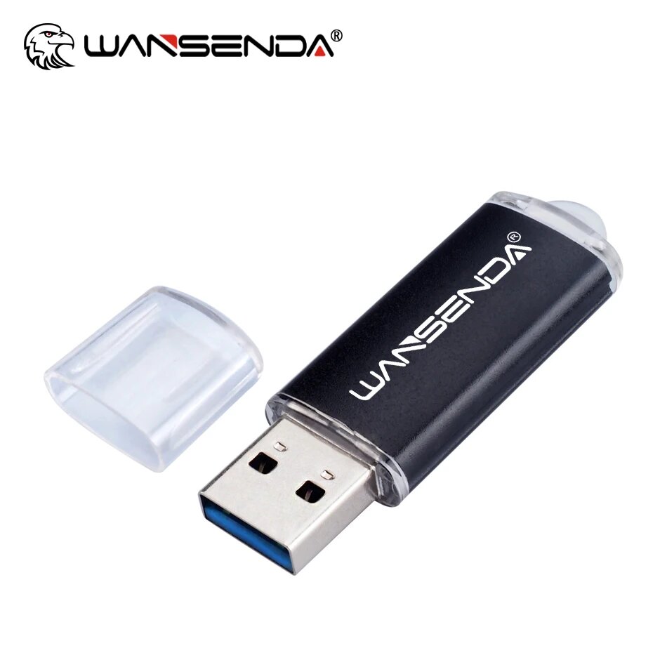 WANSENDA mini USB Flash Drive 32 ГБ 128 ГБ, Black