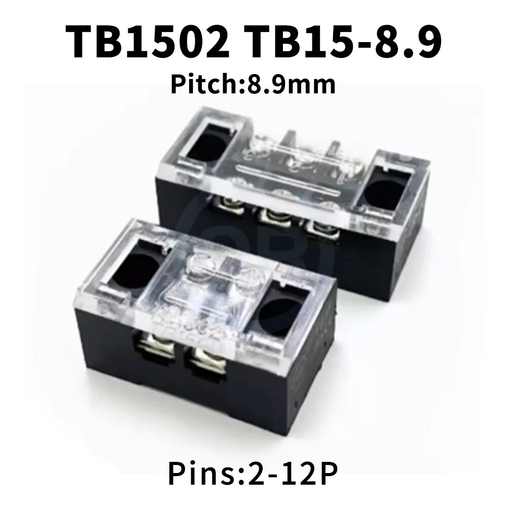 Клеммные блоки TB1502 2P, 5 шт