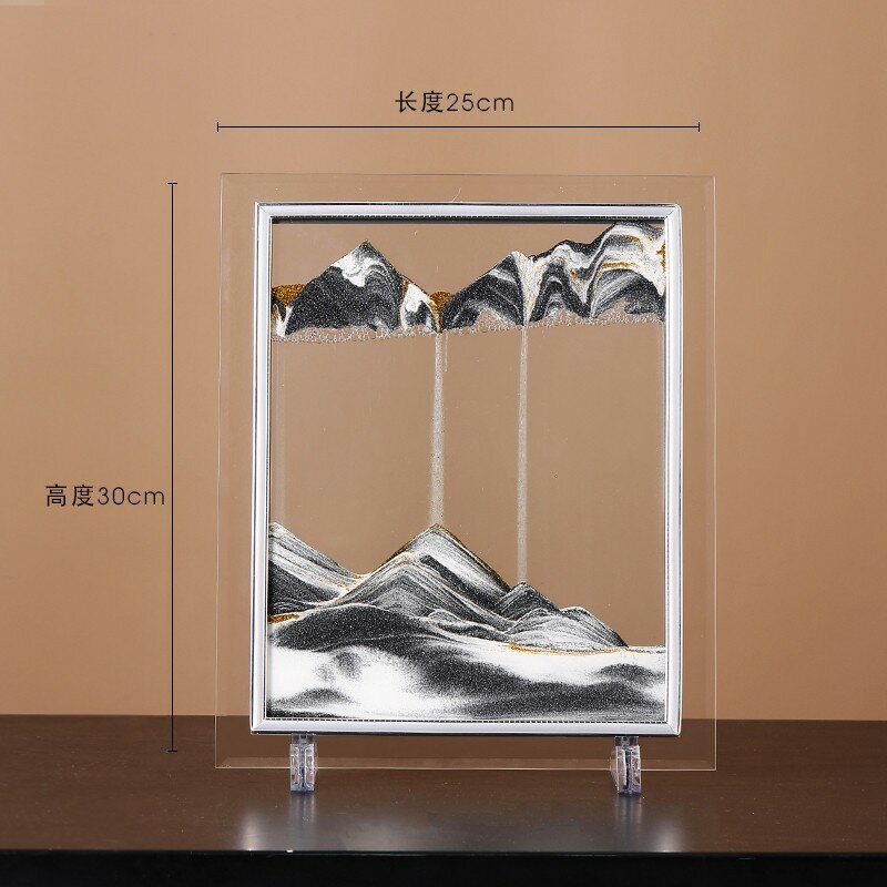 Креативное искусство жидкого песка, антистресс, песочные часы, офисный декор, украшение для гостиной, настольный орнамент, подарок на день рождения для мужчин