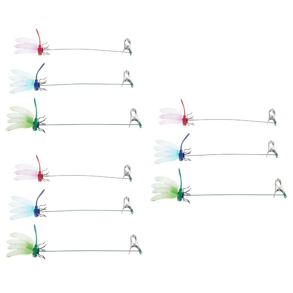 Фальш-стрекозы на шпильках, 3/6/9 шт, C