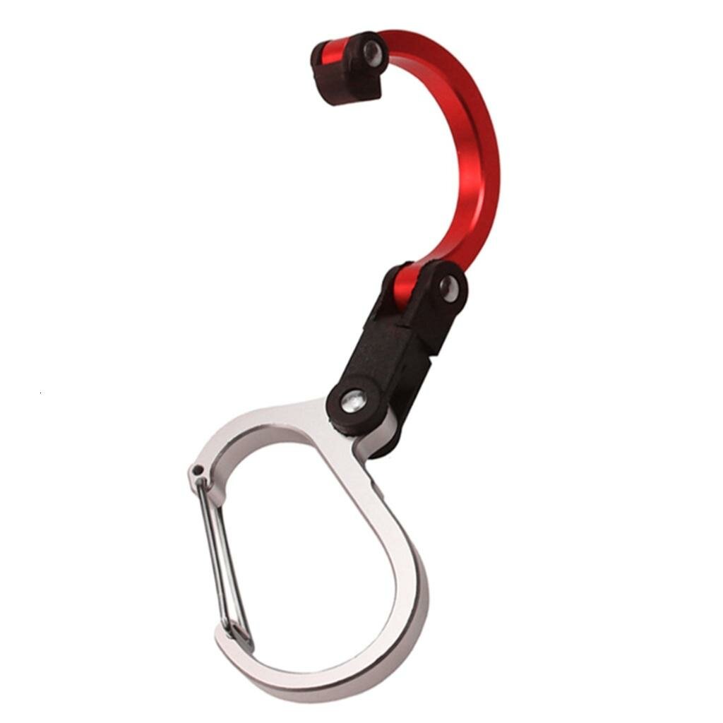 Алюминиевый D-образный карабин, красный