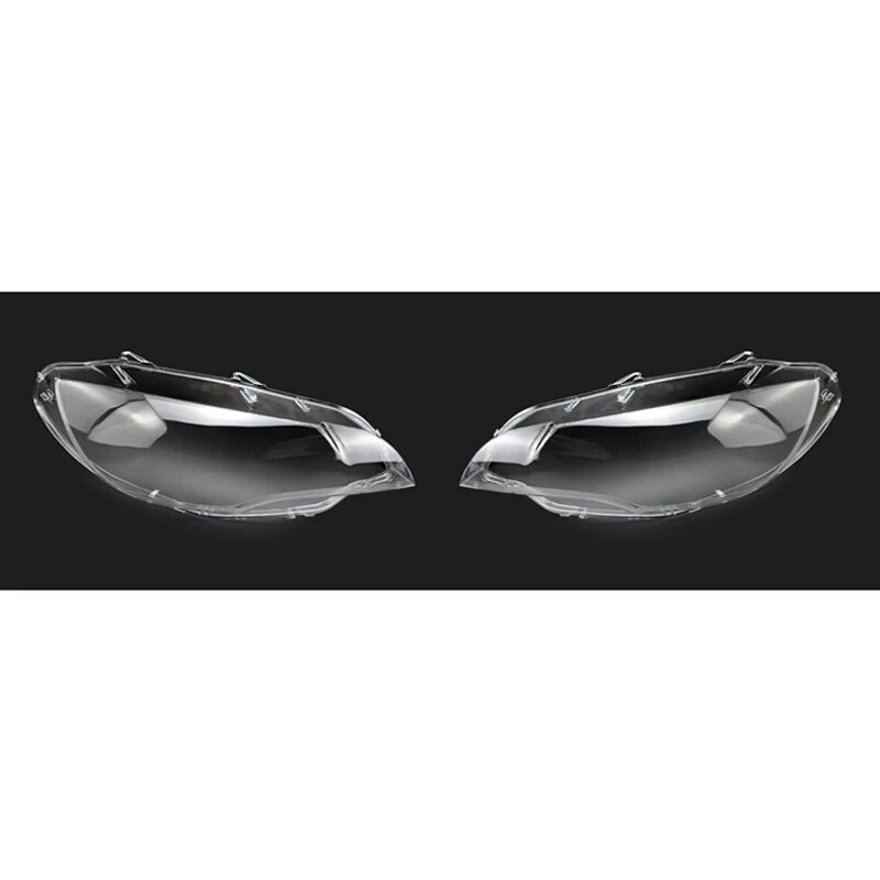 Для BMW X6 E71 2008-2014 автомобильная передняя фара, крышка объектива, стеклянные фары, прозрачные абажуры, маски в виде ракушки right and left