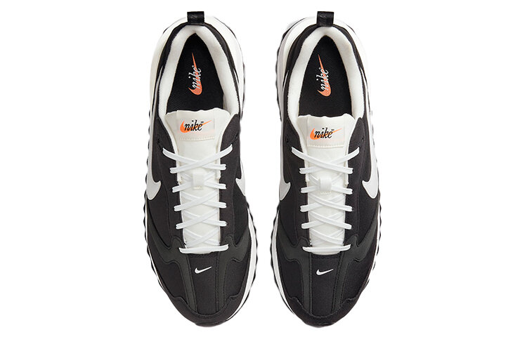 Кеды NIKE, размер 46 EU, черный, оранжевый, серебряный, белый — фото 1