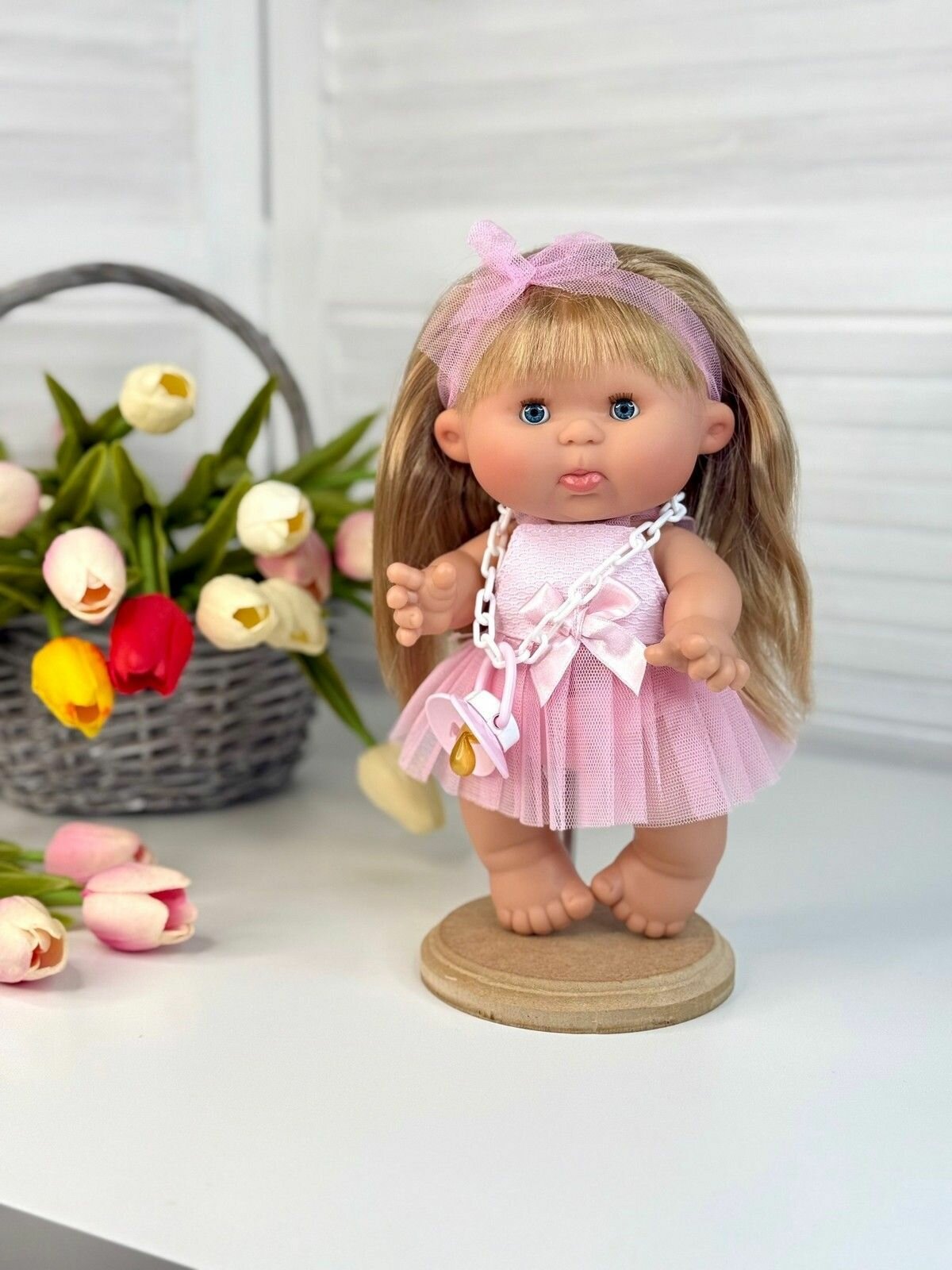 Кукла пупс для девочки 26 см Пепоте с закрывающими глазками (N804B4)