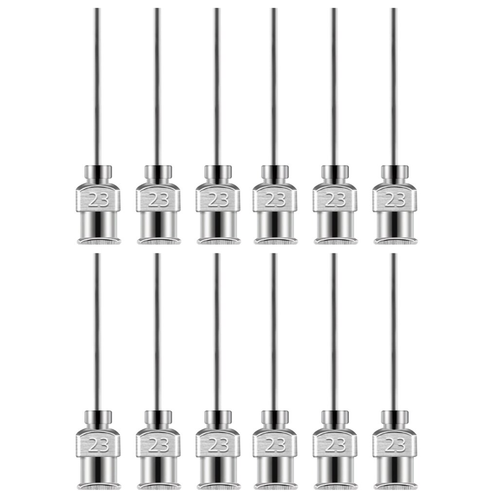 12шт 38 мм Дозирующая Игла из нержавеющей Стали для Точного Нанесения Клеев в электронных Изделиях и моделях