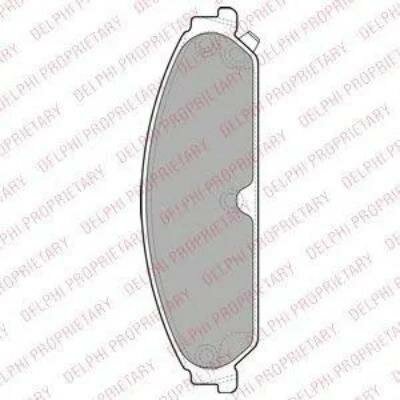 Колодки тормозные DELPHI LP2033 передние CHRYSLER 300C, VOYAGER -12