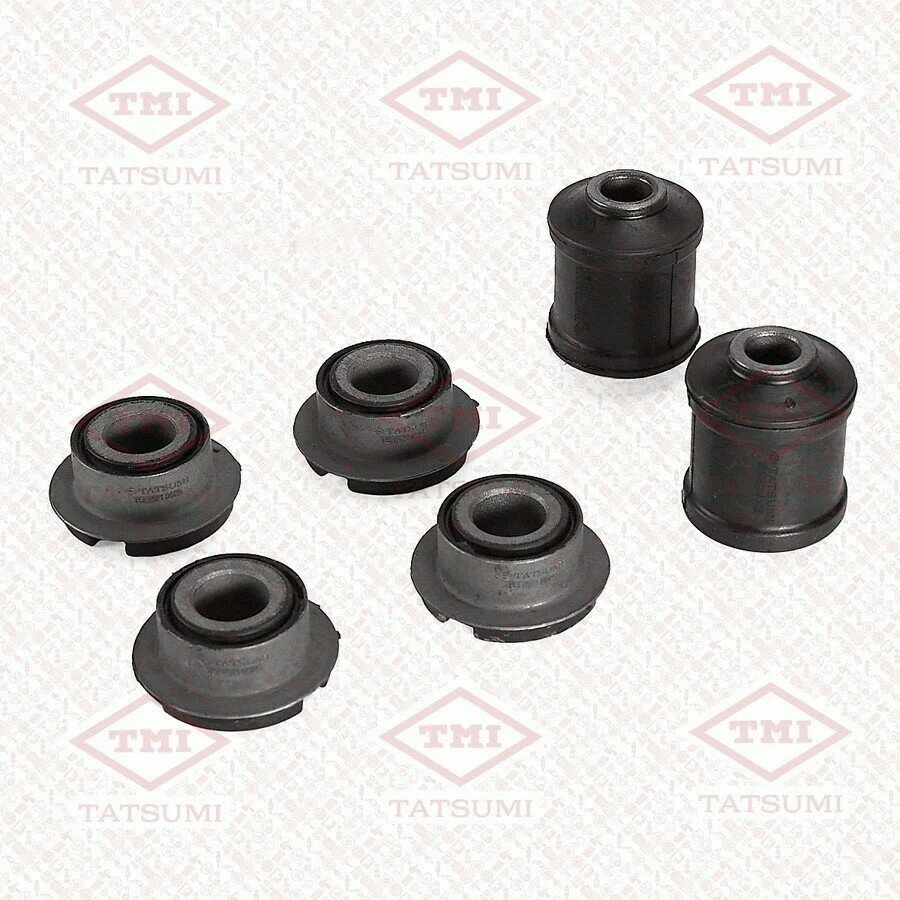 Комплект сайлентблоков рычагов TATSUMI передних 6 шт, Lada 2108-2115, Granta, Kalina, Priora 85- (TEF2521)