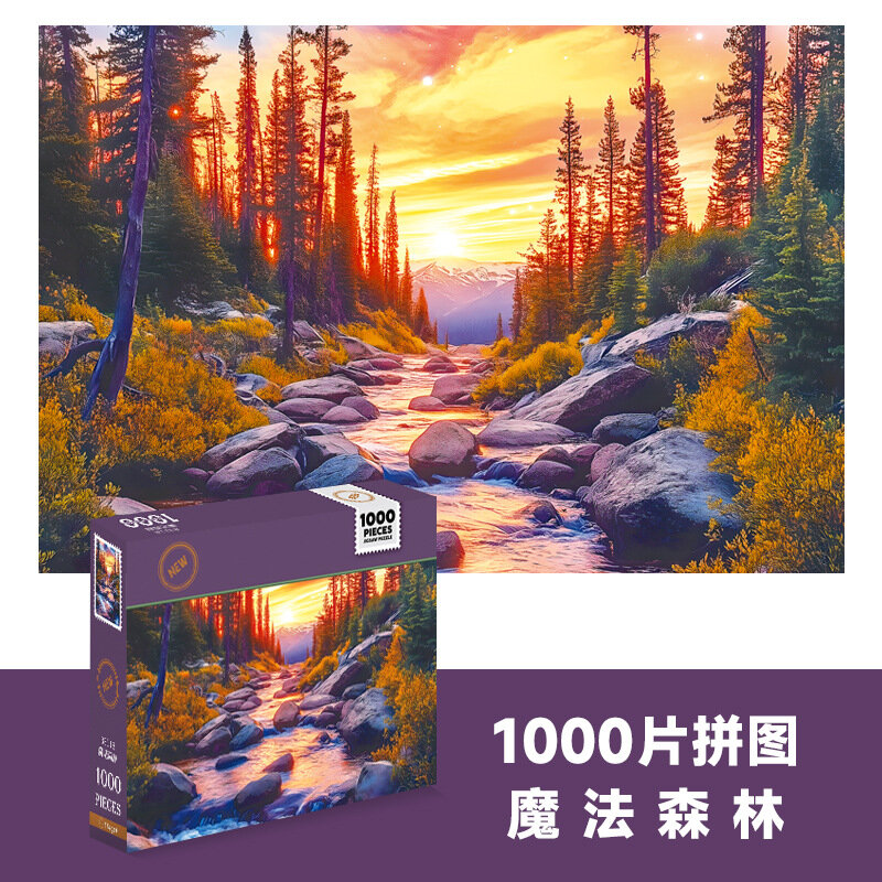 1000-частный пазл из бумаги для взрослых, высокая сложность, образовательная игрушка для мальчиков и девочек, подарок на день рождения, декоративная живопись на тысячу частей