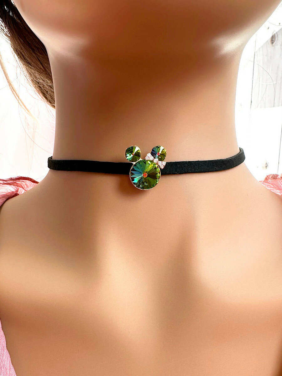 Чокер, кристаллы Swarovski, циркон