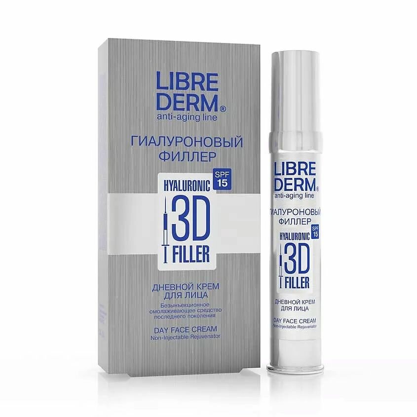 LIBREDERM Крем для лица дневной гиалуроновый SPF 15 (Hyaluronic 3D Filler Day Face Cream) 30 мл