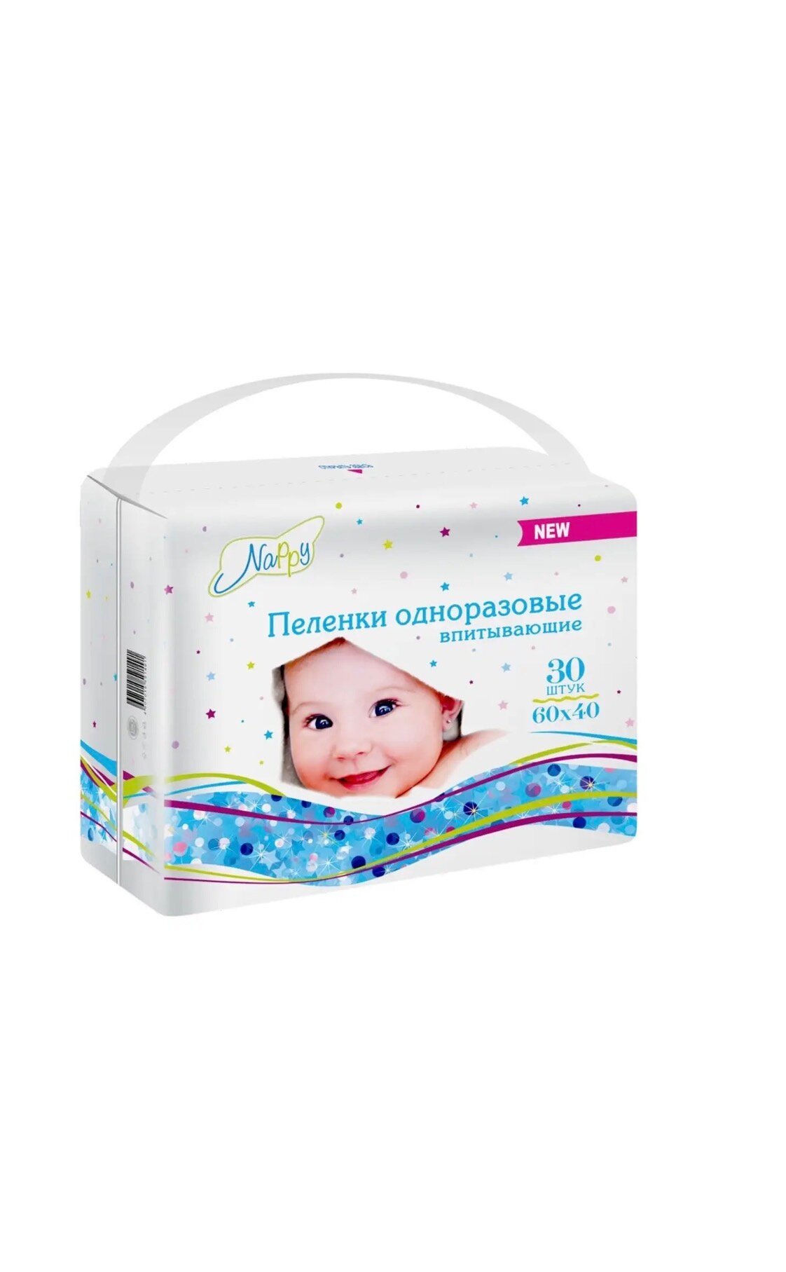 Пеленки одноразовые 40x60см 30шт