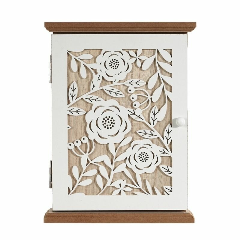 Настенный деревянный ящик для хранения ключей в комнате-три розы