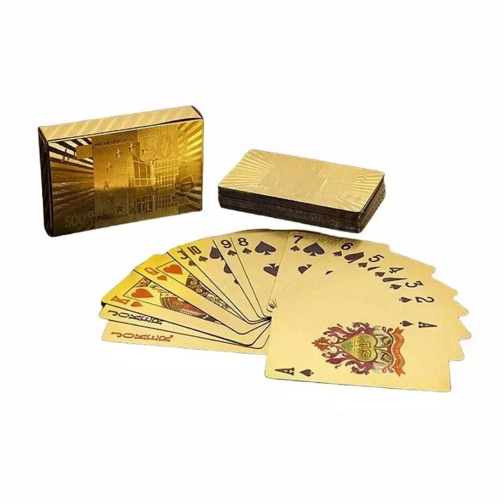 Игральные карты пластиковые Goldfolie