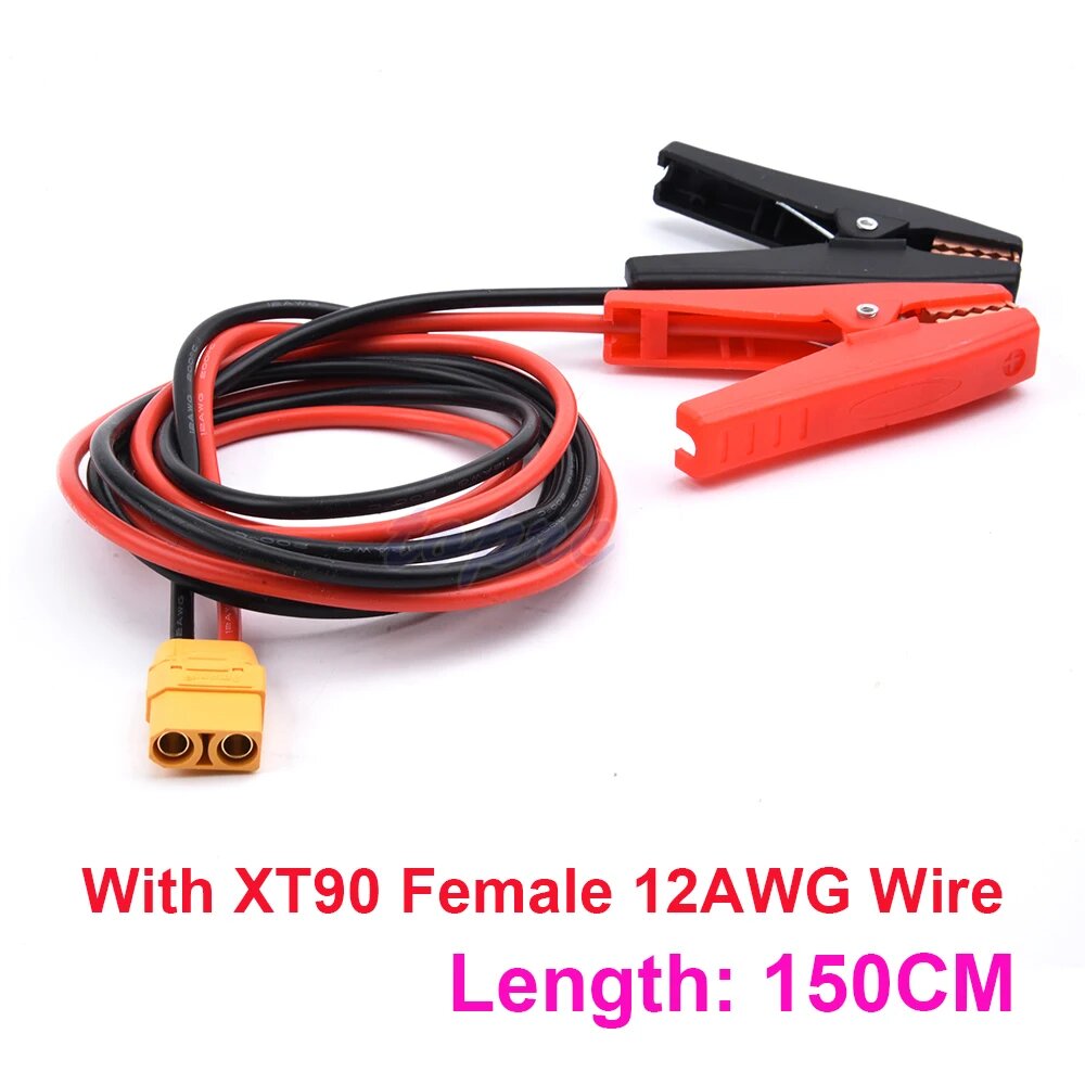 Силиконовый провод 12/14AWG с адаптером с зажимом типа «крокодил» для вилки T/XT60/XT90, совместимый с аксессуарами для зарядного устройства ISDT Q6