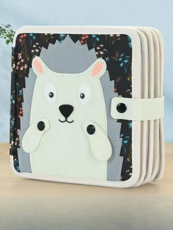 Hute детская развивающая игрушка, книга из сенсорной фетровой ткани, доска для занятий малышей, обучение основным жизненным навыкам, подходит для детей от 1 до 6 лет