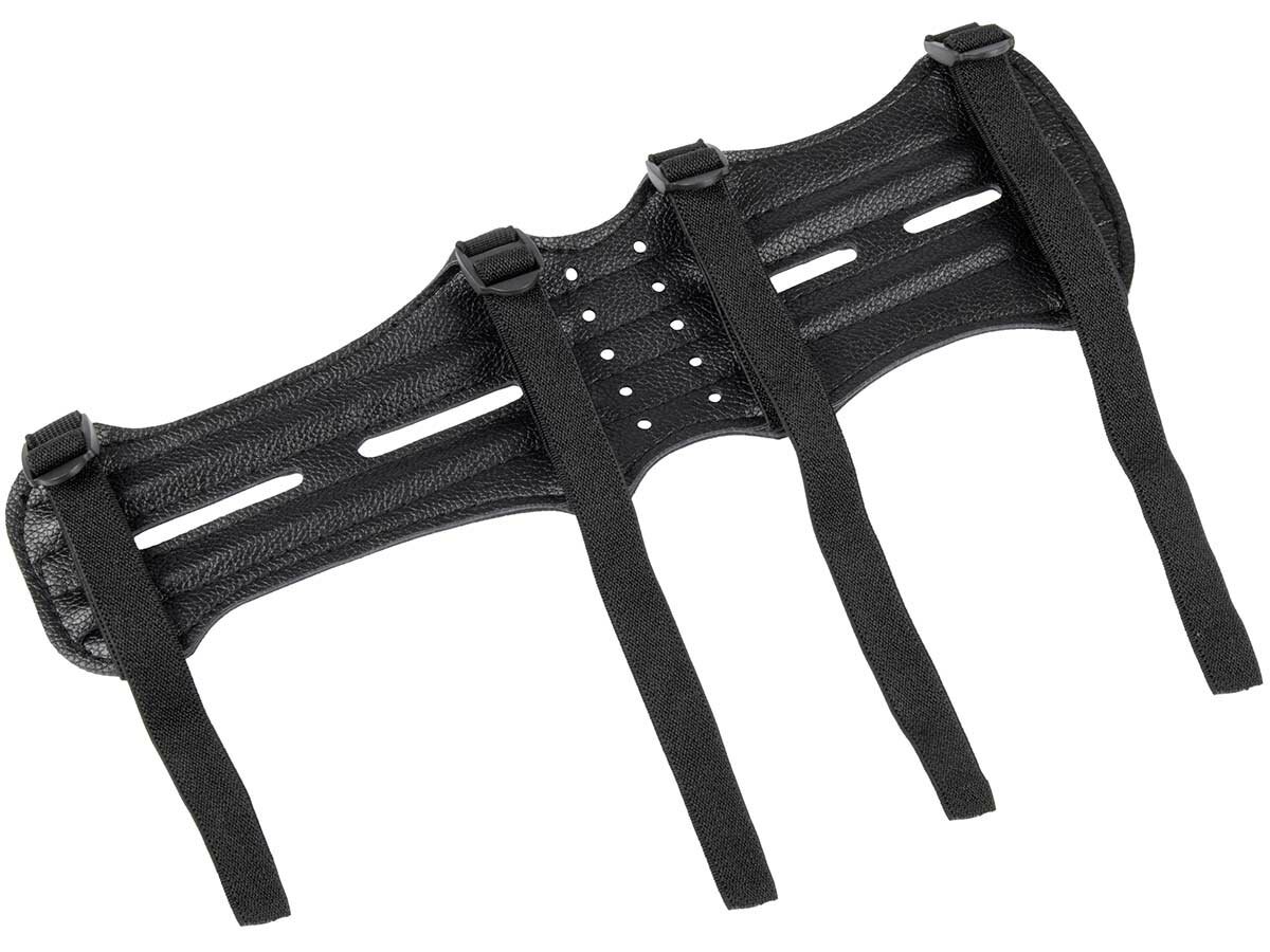 Крага для стрельбы из лука Stinger искуственная кожа, длина 30 см, ширина 9 см, чёрный