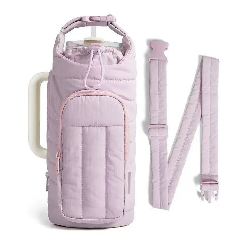 Сумка для бутылки воды Amazon Outdoor Sports, портативная, большой емкости, сумка через плечо для воды, чехол для термоса