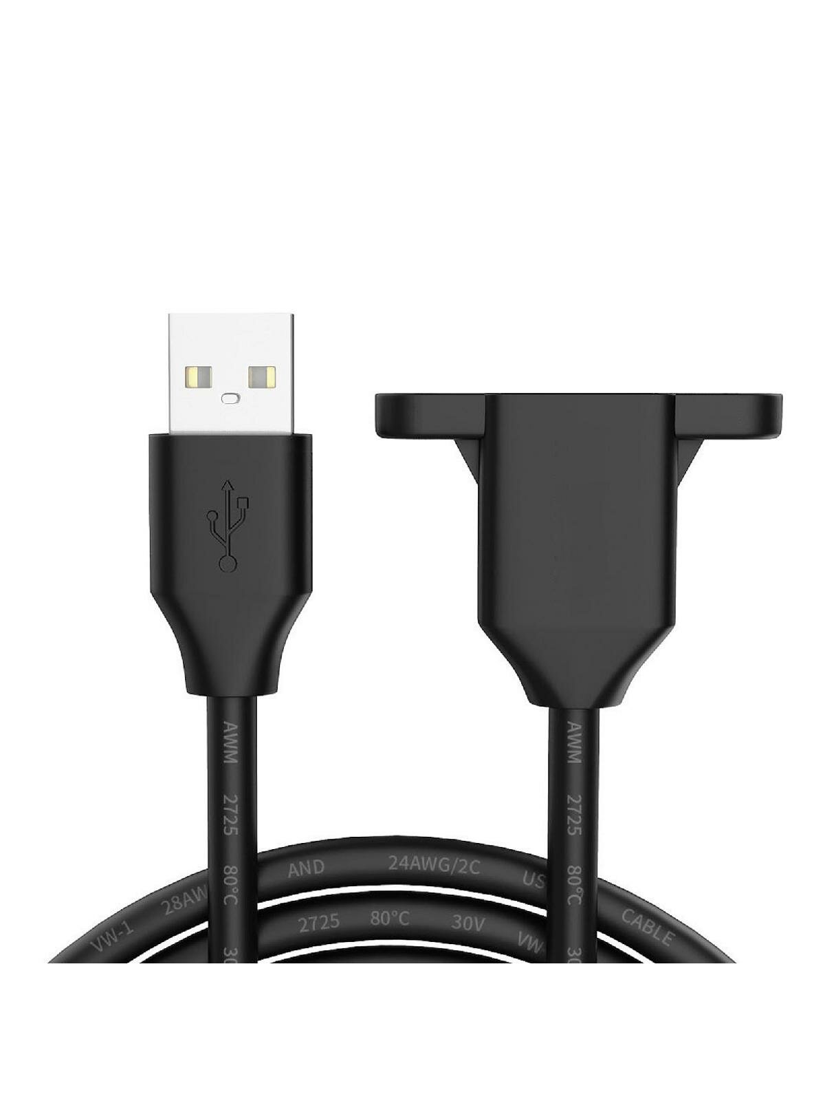Кабель-удлинитель USB 2.0 с возможностью крепления на панели, шнур "От мужчины к женщине"