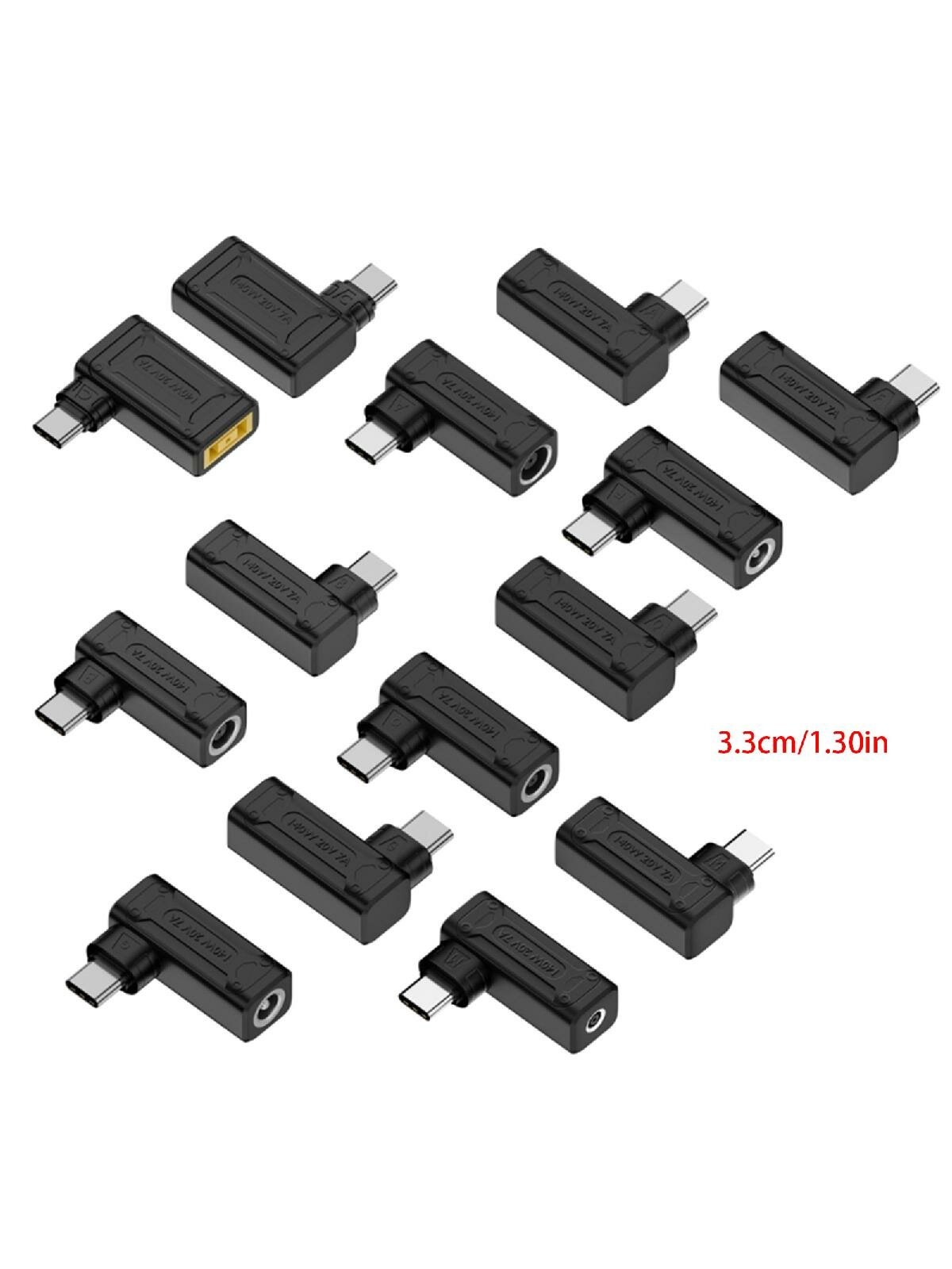 USB C к адаптеру 5.5x2.1mm/5.5x2.5mm/6.0x0.6mm/4.5x0.6mm/7.4x5.0mm/7.9x0.9mm