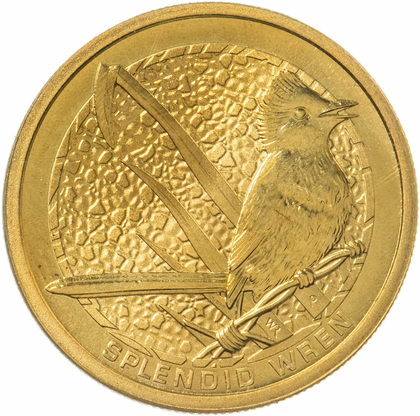 Австралия 1 доллар 2008 "Великолепный крапивник", Алюминиевая бронза, в сохранности UNC