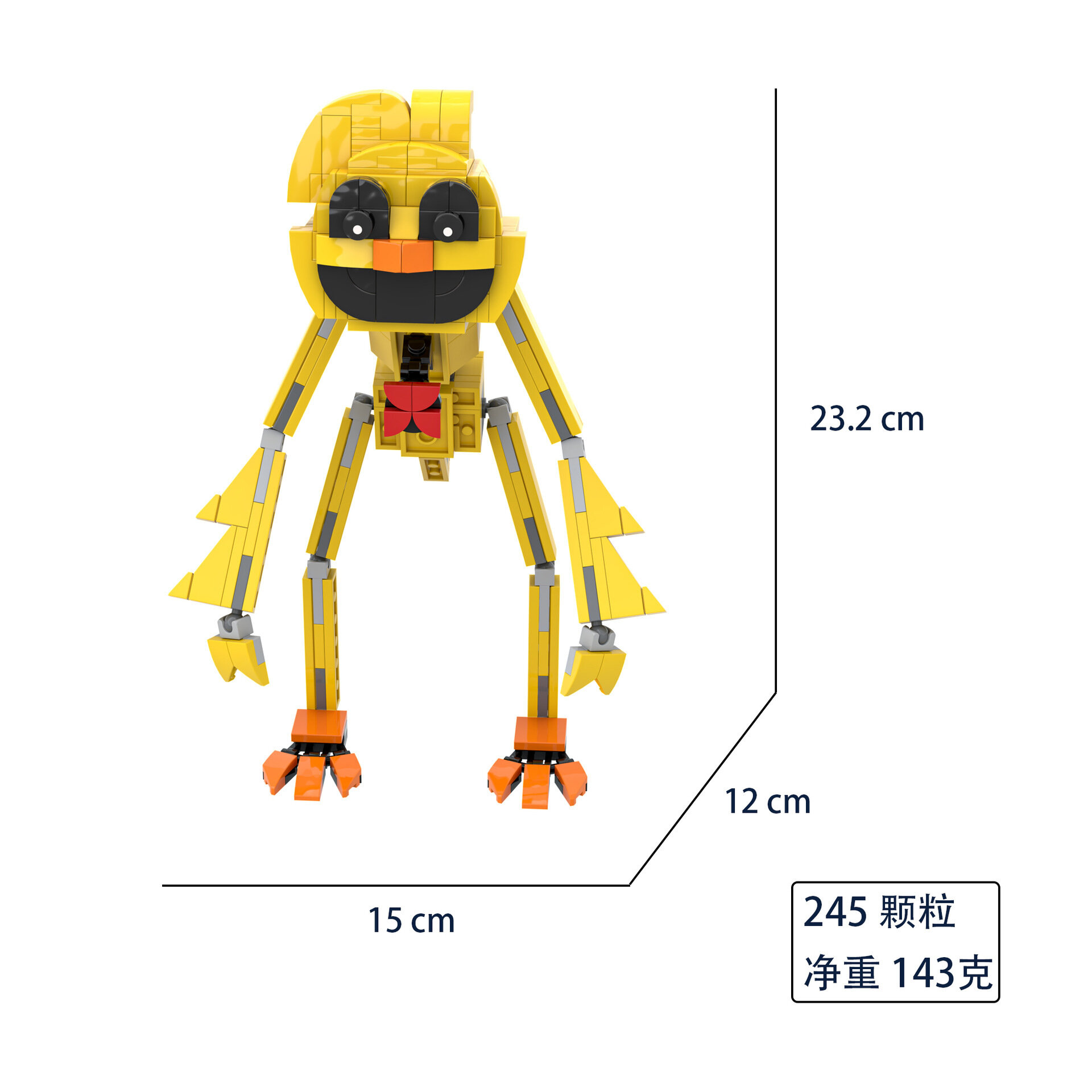 Серия Poppy3 Smiling Critters W009 Сборная фигурка животного в стиле LEGO для детей, коллекционная мини-фигурка