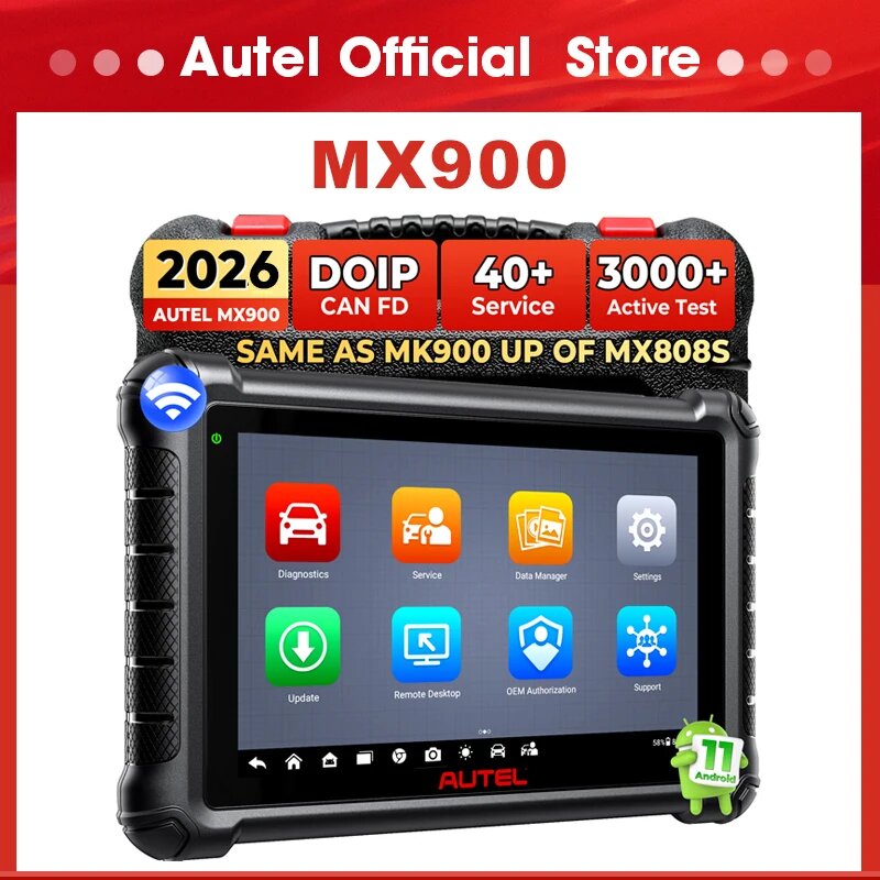 Autel MaxiCheck MX900 Автомобильные диагностические инструменты DoIP CAN FD Автомобильный сканер Обновленная диагностика всех систем MX808S