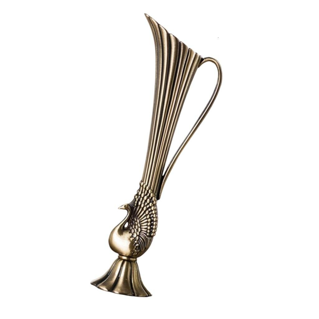 Бронзовые вазы с резьбой павлинов, Зеленая бронза - 16