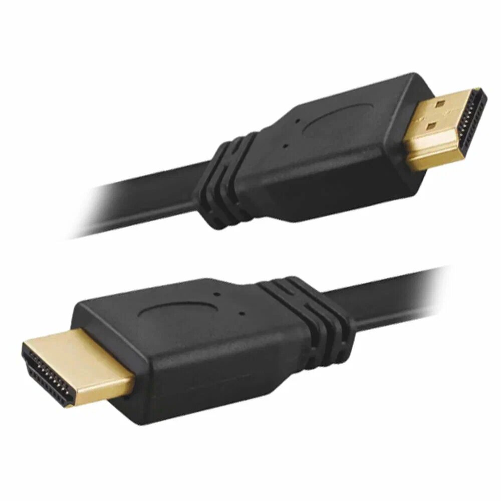 HDMI кабель - HDMI FaisON KH-43 QUICK, 1 м, плоский , цвет: чёрный