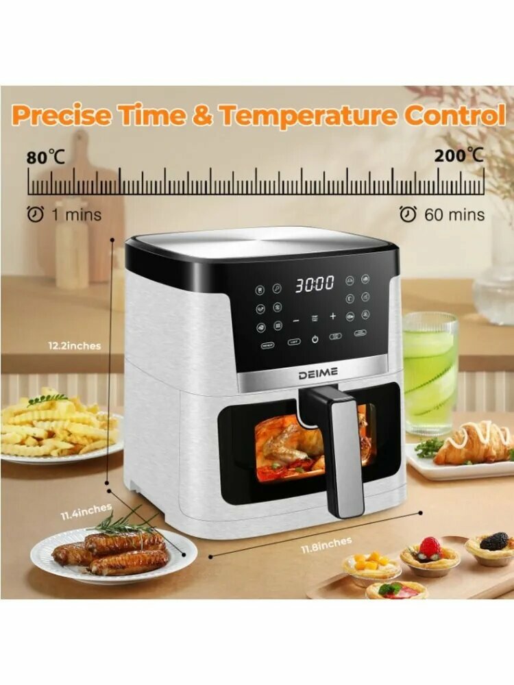 Аэрогриль 7 л 1800w, белый