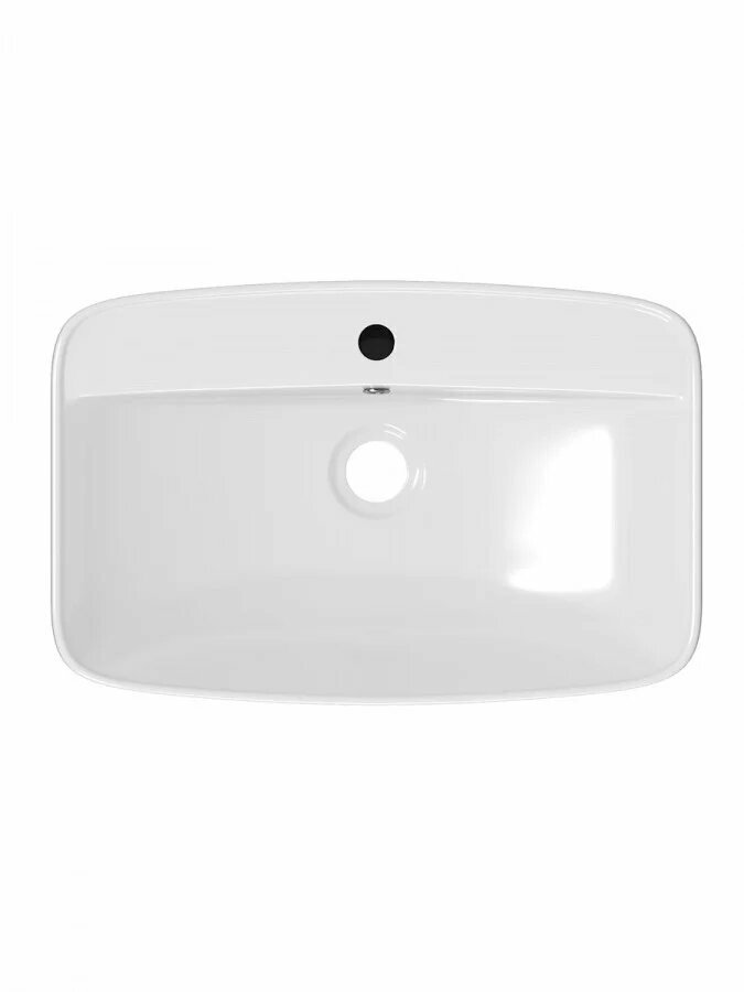 Накладная раковина Teymi Laina VP 60 фарфоровая, раковина для ванной, 60, 5 см, прямоугольная, белая